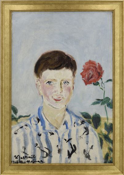 Vlastimil Hoffman | Portret chłopca (1968) | MutualArt