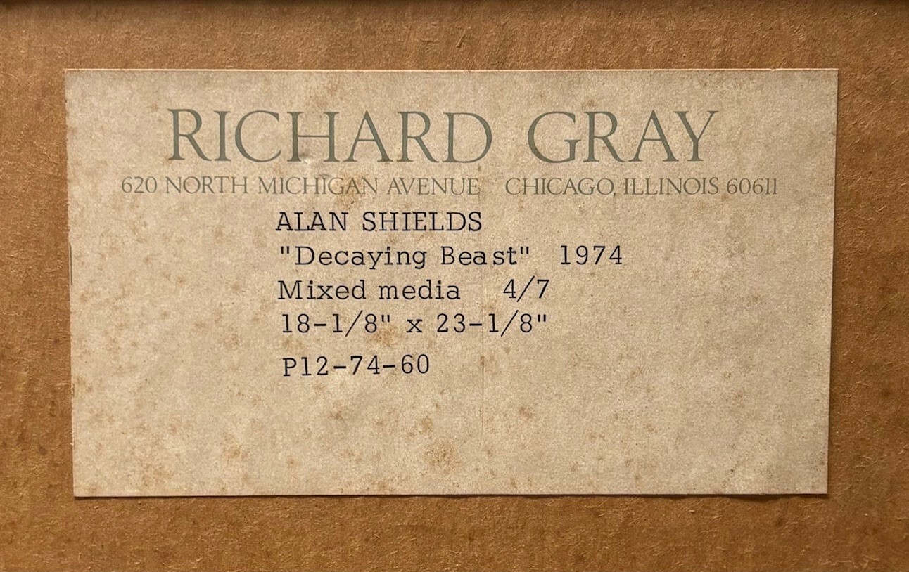 Alan Shields | Decaying Beast (1974) | MutualArt