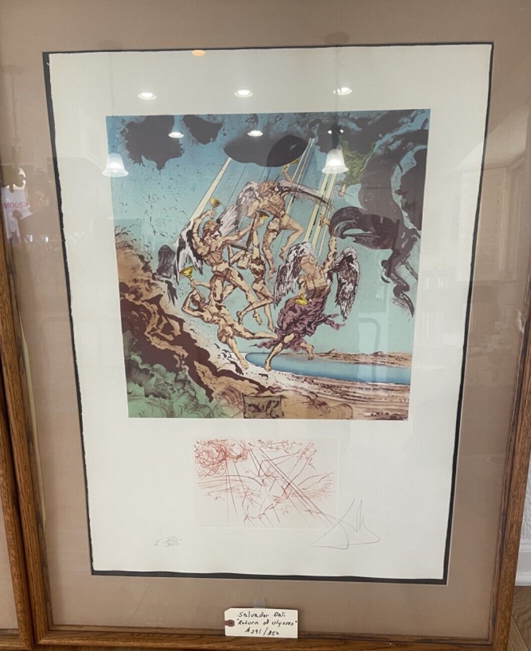 Salvador Dalí | Homage à Homère (Homage to Homer) (1977) | MutualArt