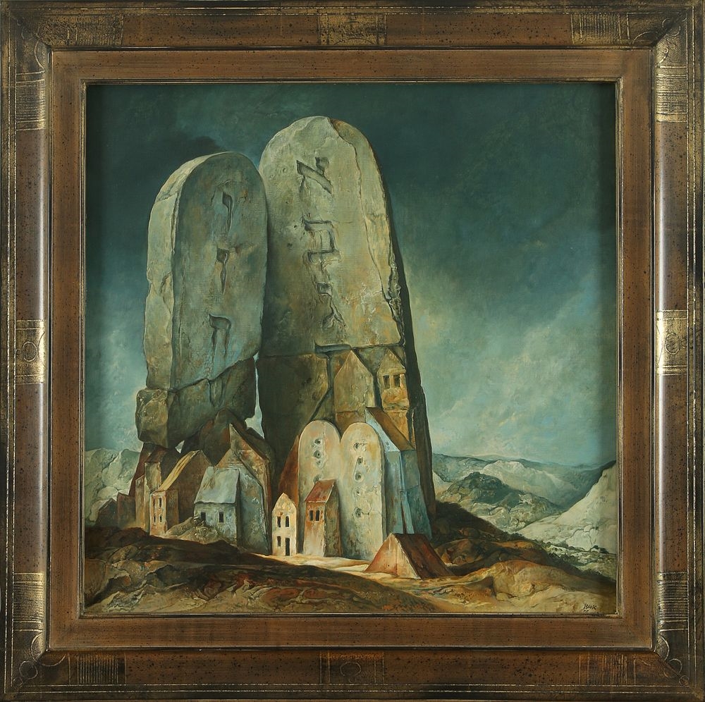 Samuel Bak | The Tablets of the Covenant (1977) | MutualArt