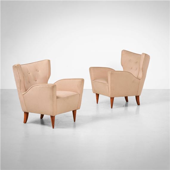 Melchiorre Bega | Due poltrone (1950) | MutualArt