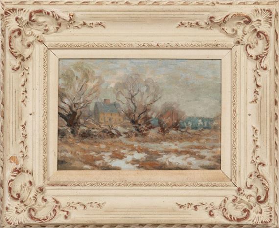 Henry Rodman Kenyon | Winter Landscape with Country House | MutualArt