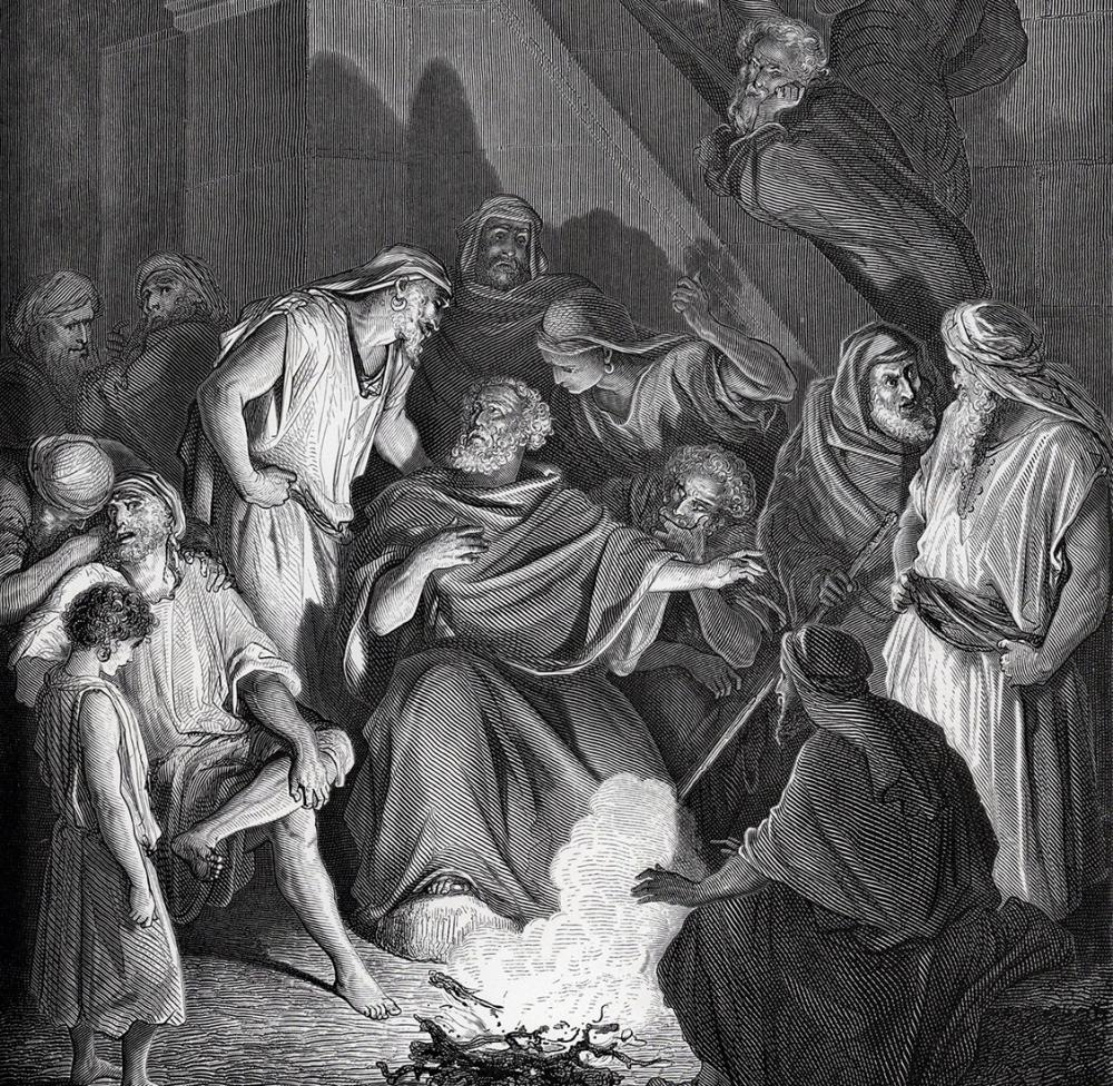 Gustave Doré | St. Peter Denying Christ (from Dore's Bible (1880 ...