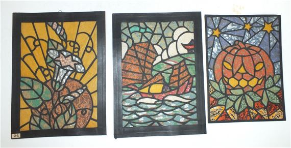 Violet Moore Higgins | 3 PAPER WINDOW HANGINGS BY FEMALE ILLUSTRATOR ...