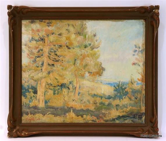 Marcel Gelinet | Forest Scene Cote d'Azur | MutualArt