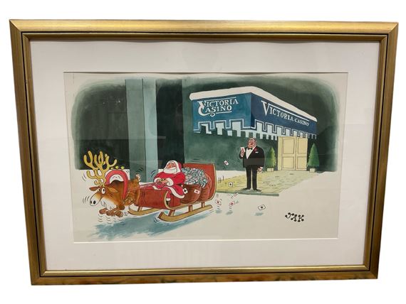 Raymond Jackson | original watercolour cartoon for The Connoisseur Club ...
