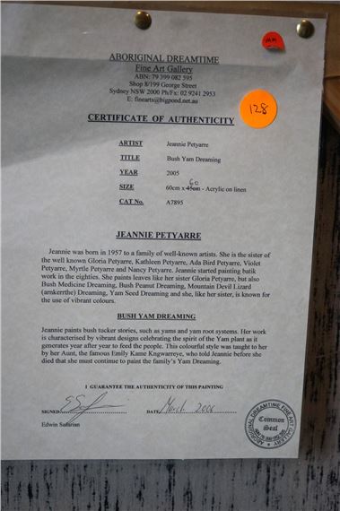 Jeannie Long Petyarre | Bush Yam (2022) | MutualArt