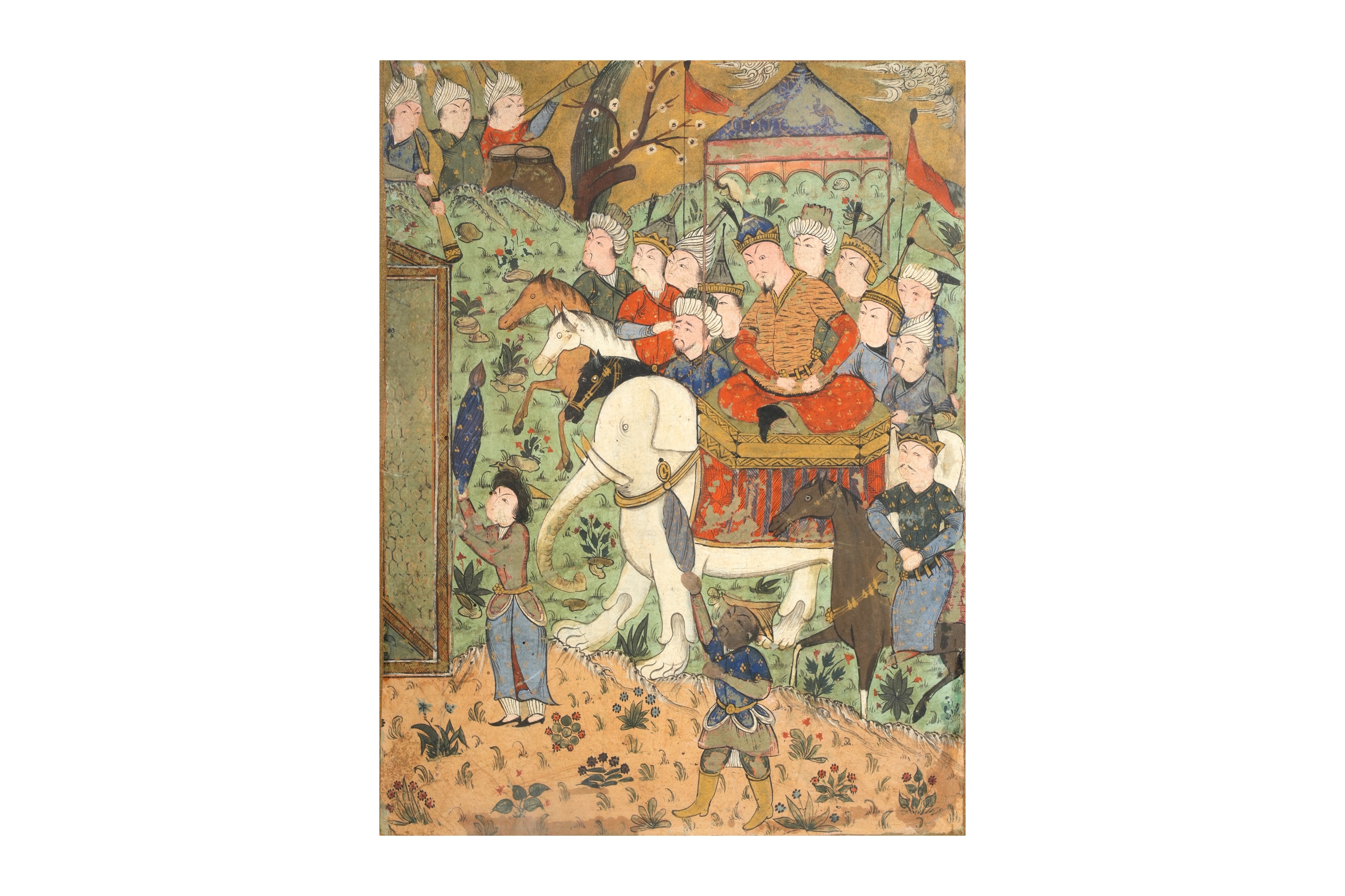 Safavid School, 16th Century | A SAFAVID MINIATURE PAINTING PROBABLY ...