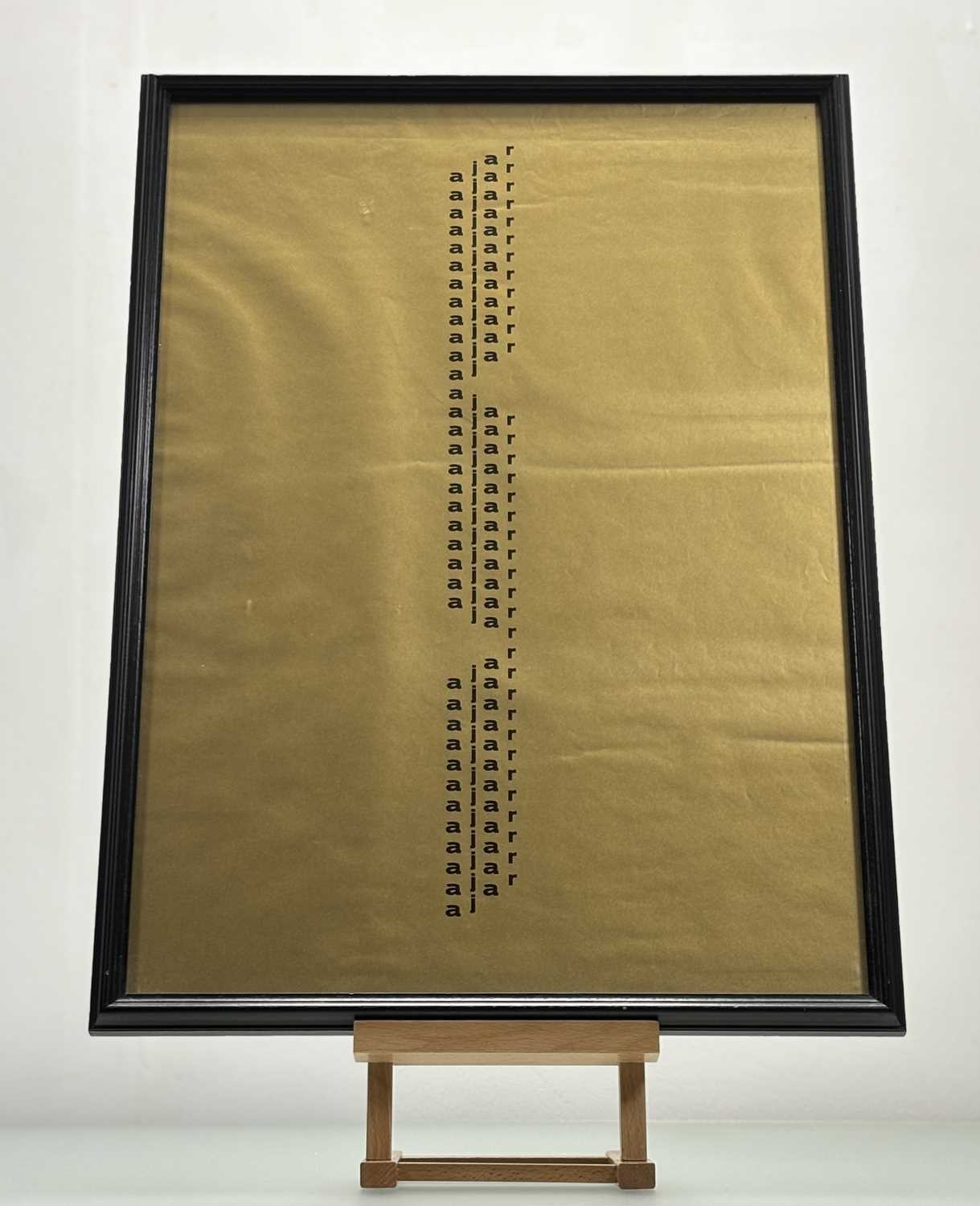 Ian Hamilton Finlay | Ajar (1967) | MutualArt
