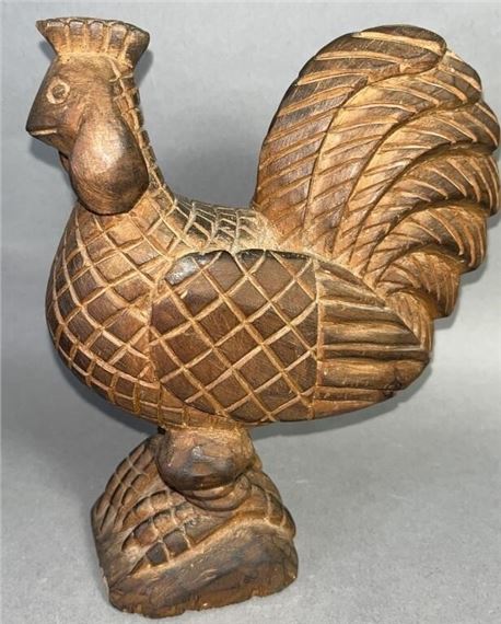 Carl Snavely | folk art rooster | MutualArt