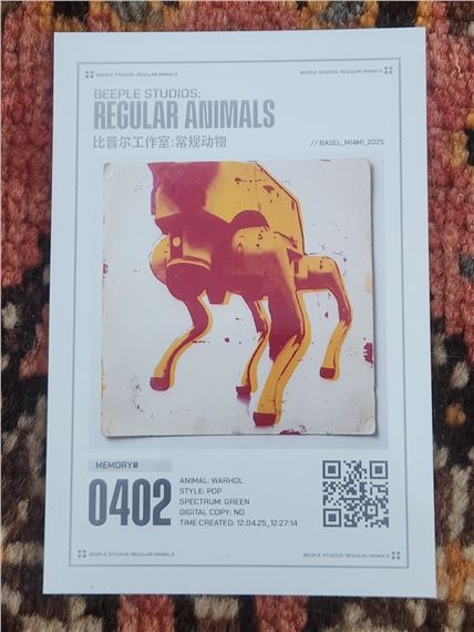 Beeple | BEEPLE Regular Animals 1/1 Physical Print Art Basel 2025 #402 ...