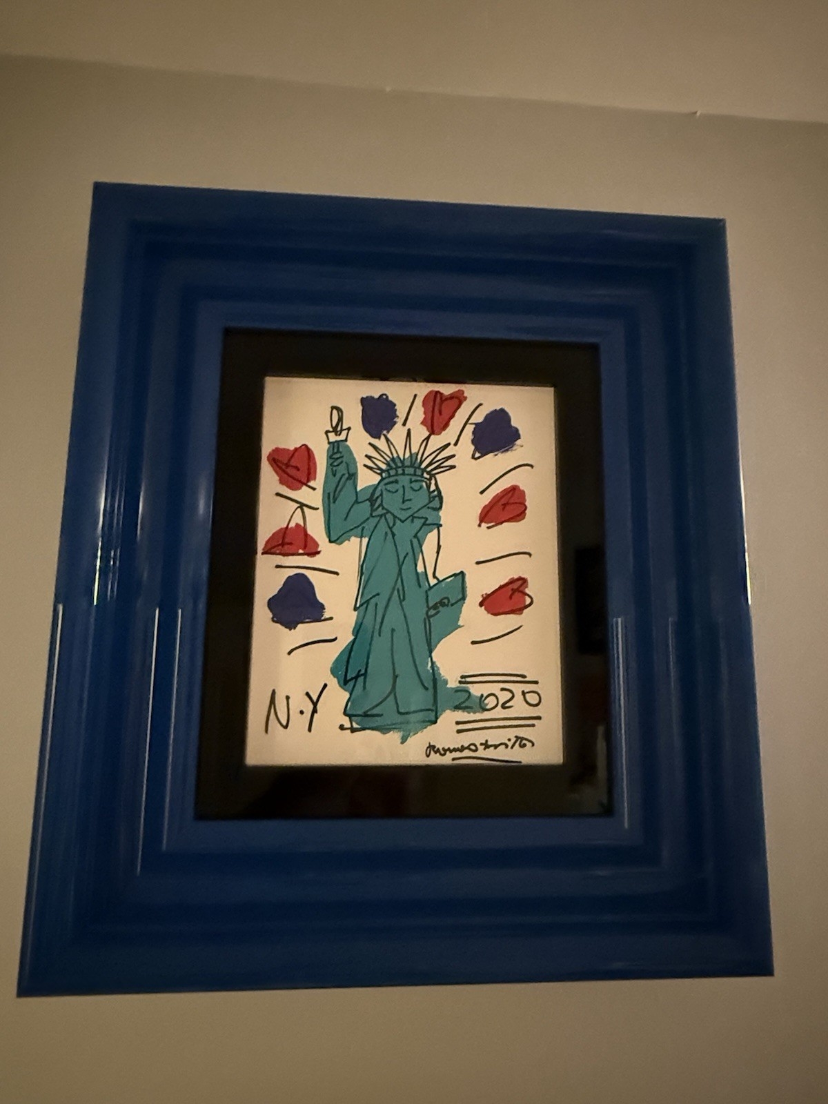 Romero Britto | Statue of Liberty NYC Sketch | MutualArt