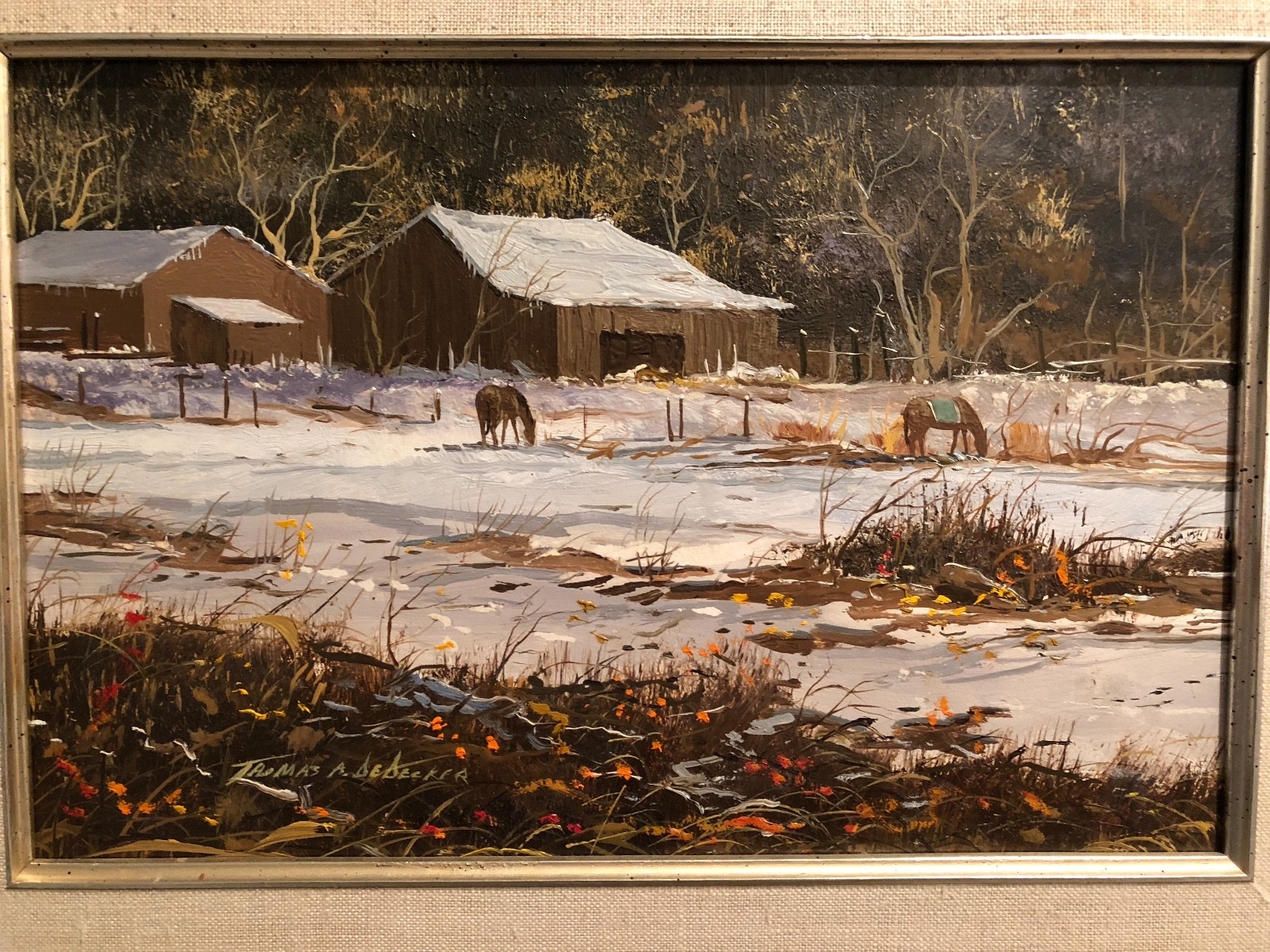 Thomas de Decker | Winter Horse Ranch (1970 - 1989) | MutualArt