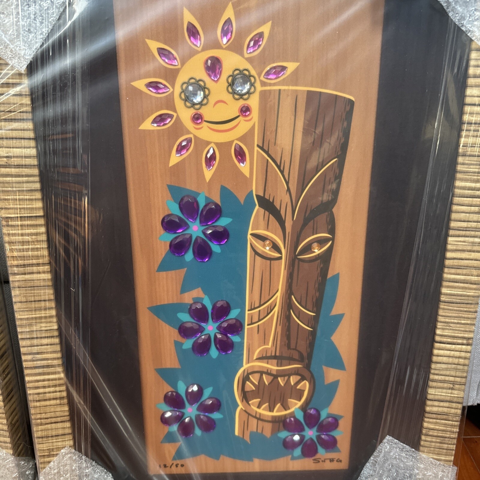 Shag | 2 Set Shag Signed 12/50 Tiki De La Sol Prints On Wood 25” X 15.5 ...