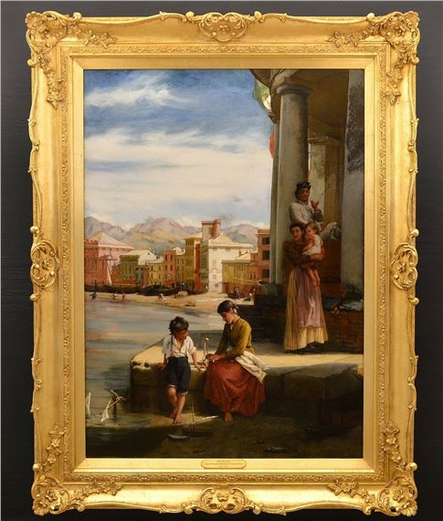 Frank William Warwick Topham | The Toy Boat (1886) | MutualArt