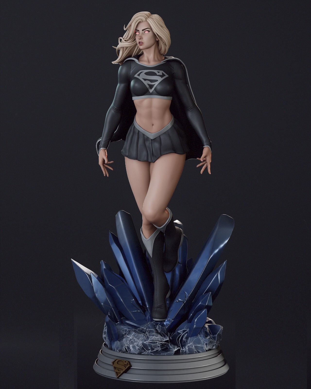 Null Zero | Supergirl Fan Art /Sculpture Fully Painted (Made to order) | MutualArt