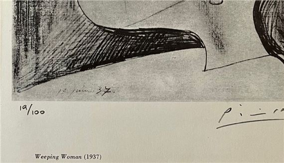 Pablo Picasso | Weeping Woman, 1937 (1958) | MutualArt