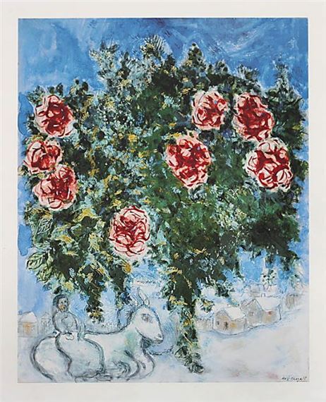 Marc Chagall | Rosen im Winter, 1938, Vase de Fleurs (1938) | MutualArt
