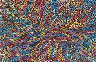 Heather Long Pitjara | Desert Yam Leaves | MutualArt