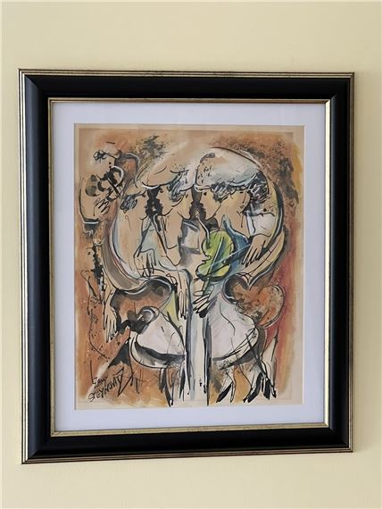 Zamy Steynovitz | Women and Violin (Circa 1975) | MutualArt
