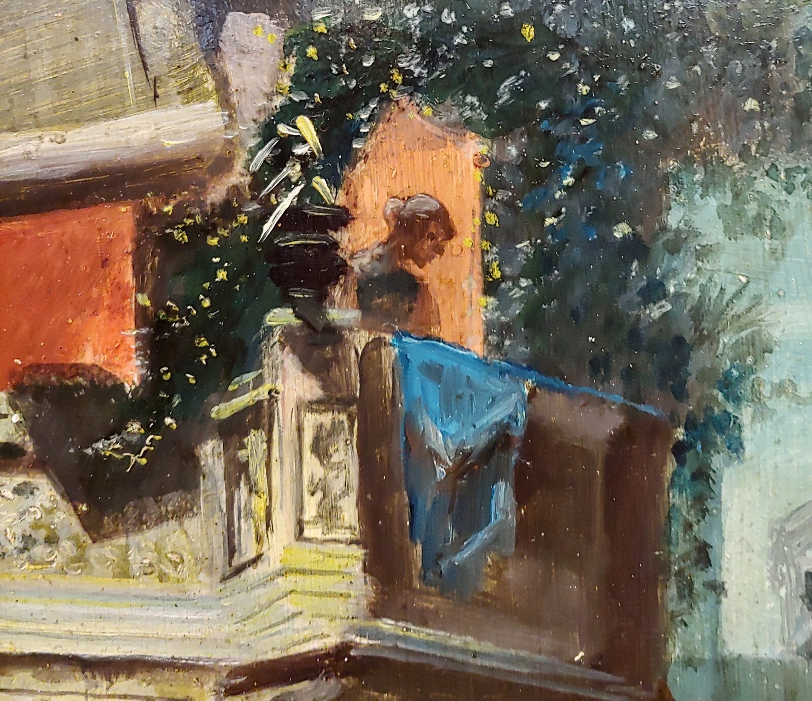 Ludwig Vollmar | Balcony Serenade Scene (1870) | MutualArt