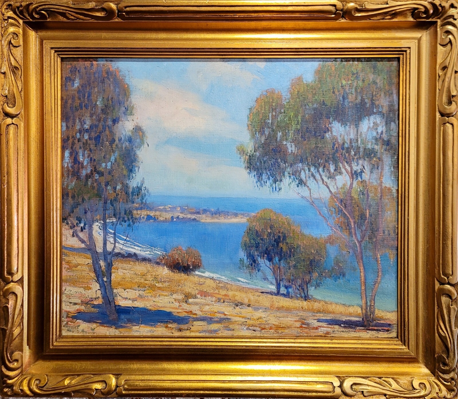 Alson Skinner Clark | Eucalyptus Trees overlooking the Pacific Ocean ...