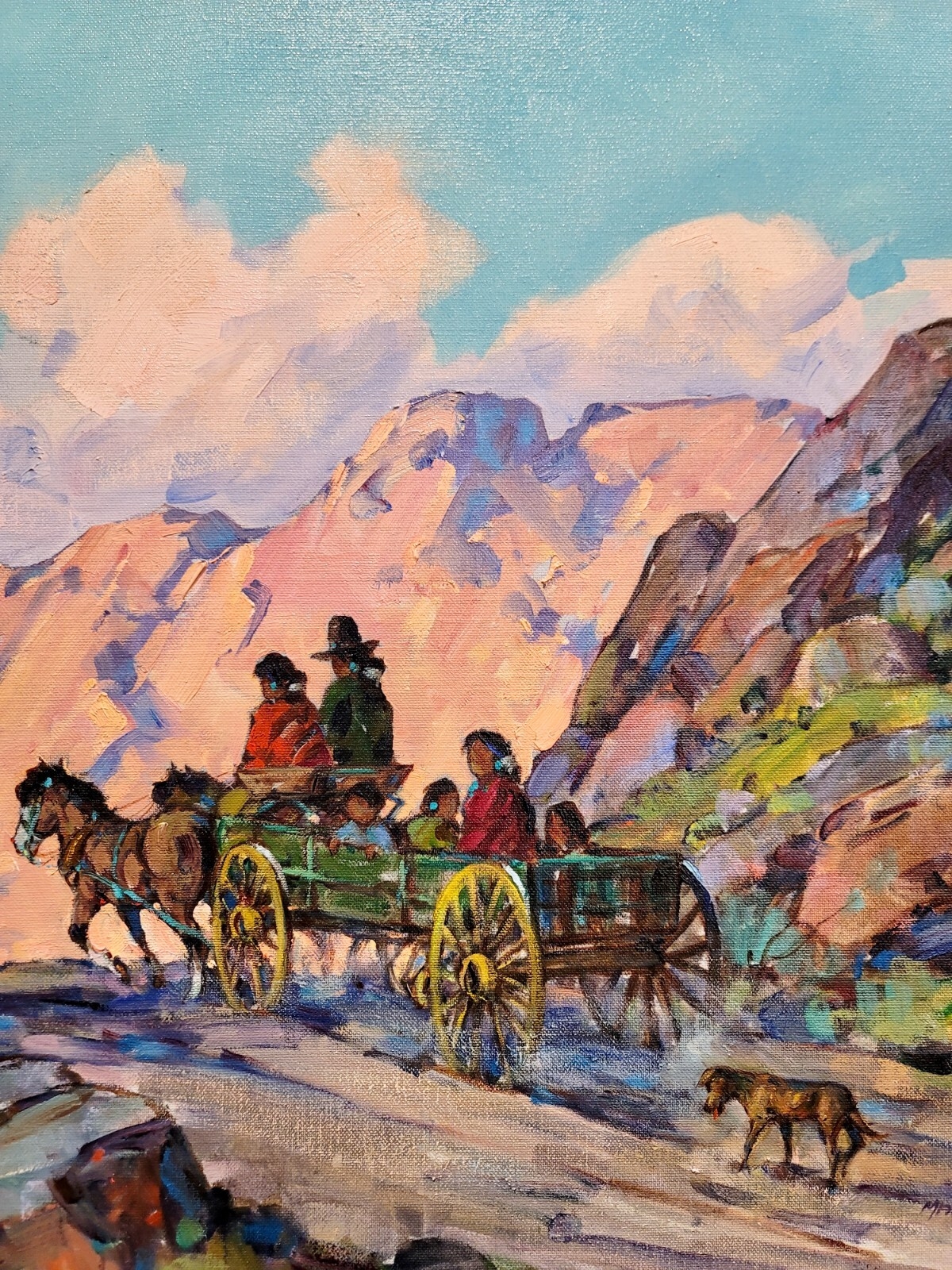 Marjorie Jane Reed | Mexican Carreta Crossing the Old West (1950 ...