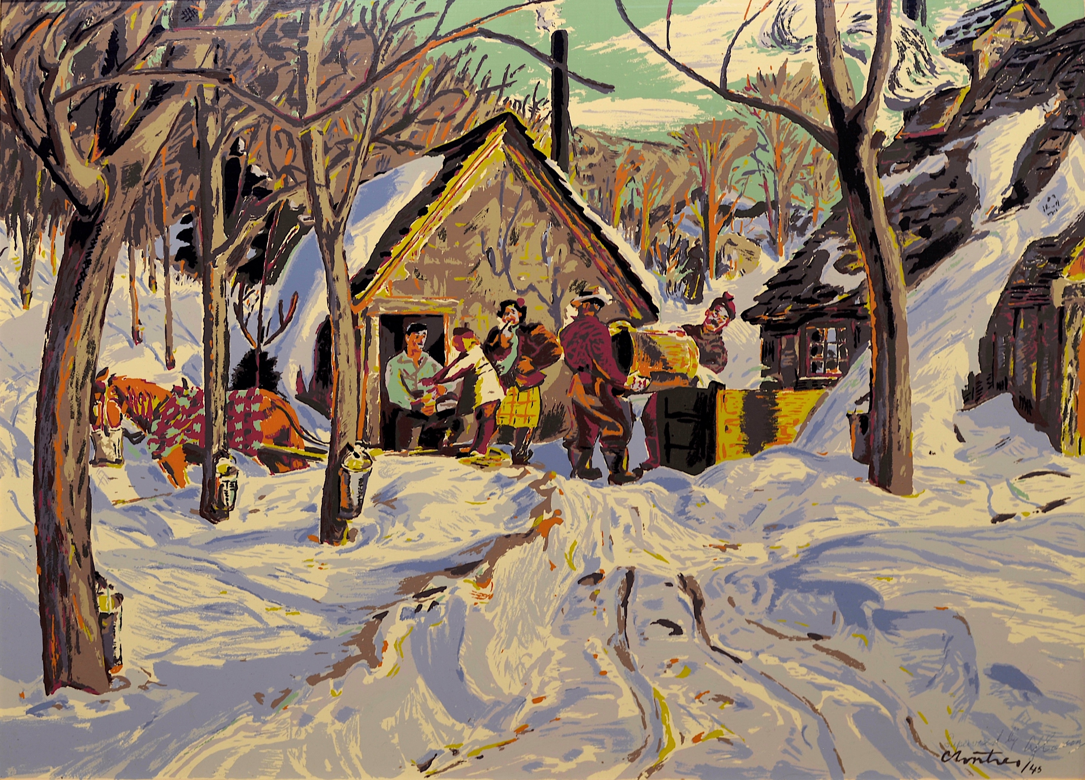 Albert Cloutier | Sugar Time in Quebec (1944) | MutualArt