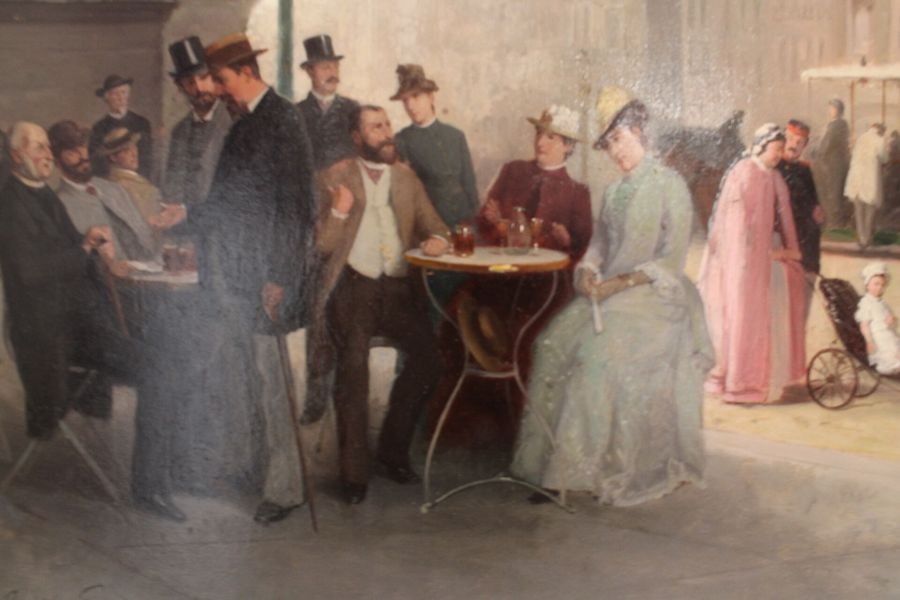 Théodore Gérard | Street scene in the Belle Epoque (87) | MutualArt