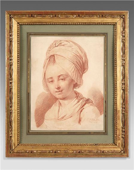 Pierre-Alexandre Wille | Portrait of a Young Woman (1773) | MutualArt