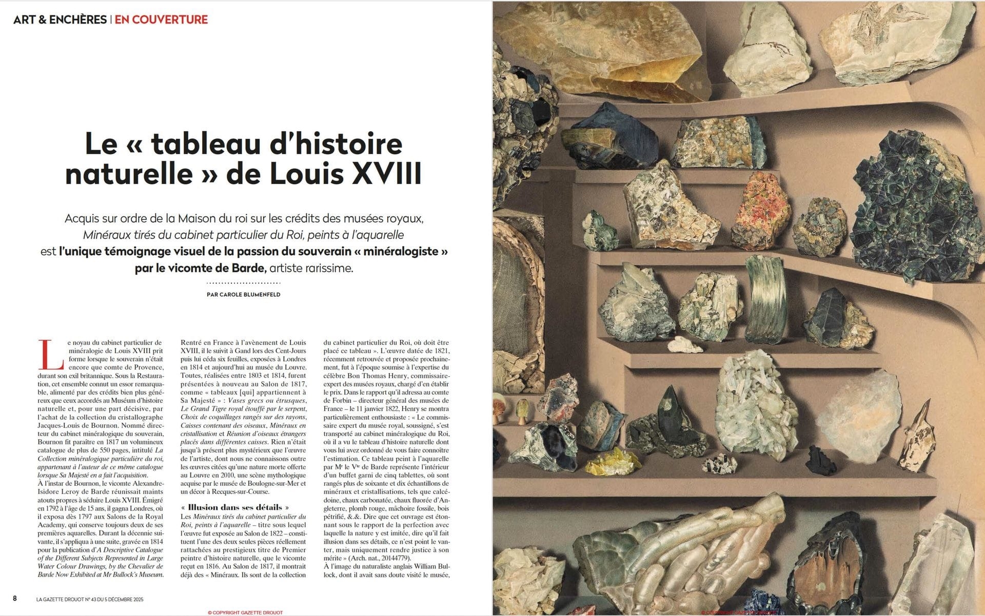 Alexandre-isidore Leroy de Barde | Minerals from the King's private ...