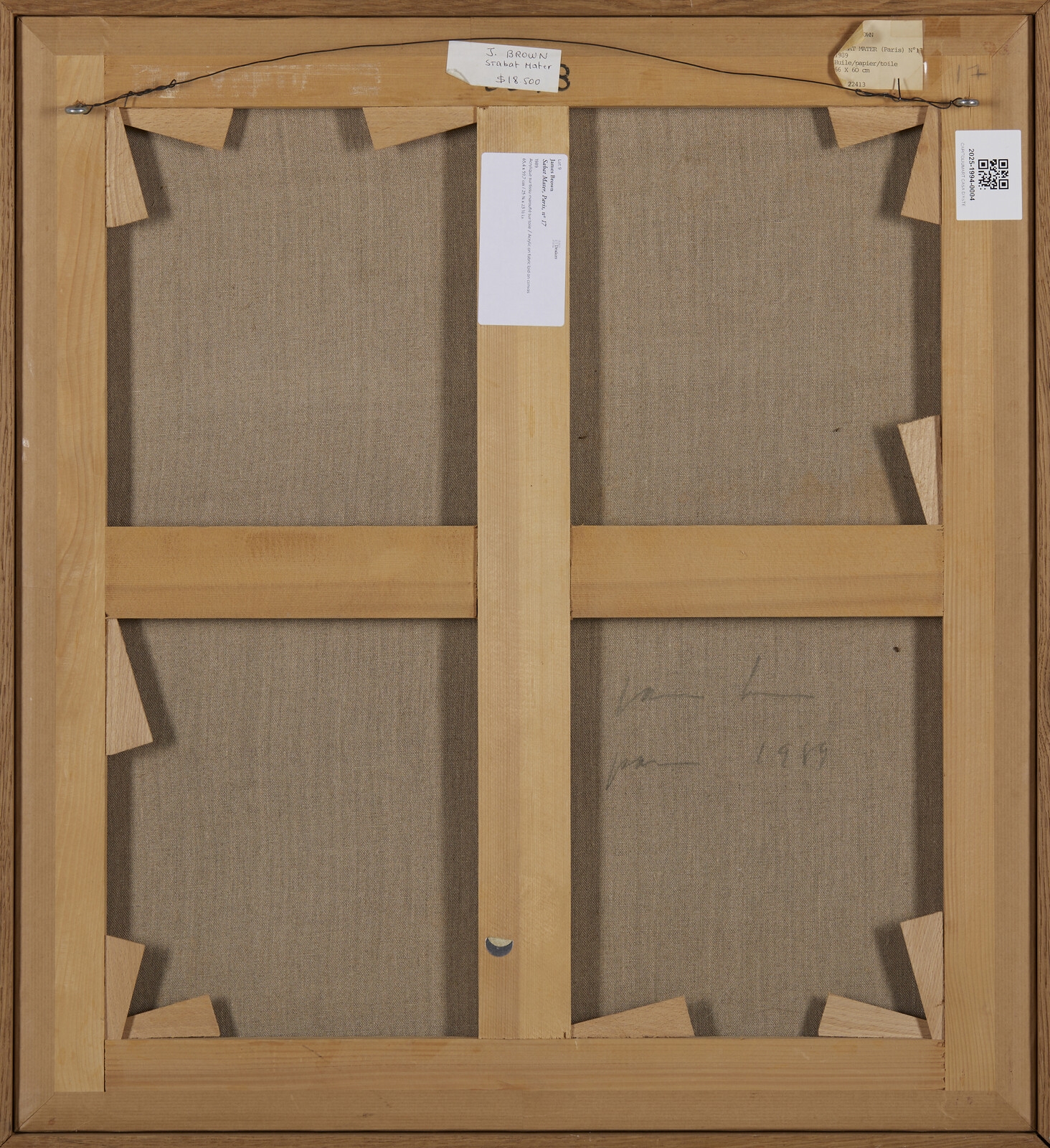 James H.D. Brown | SABAT MATER N.17, PARIS (1989) | MutualArt