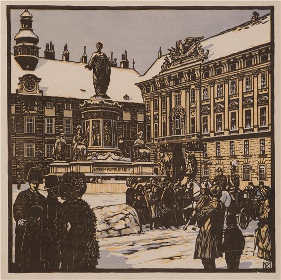 Carl Müller | Innerer Burgplatz (1910) | MutualArt