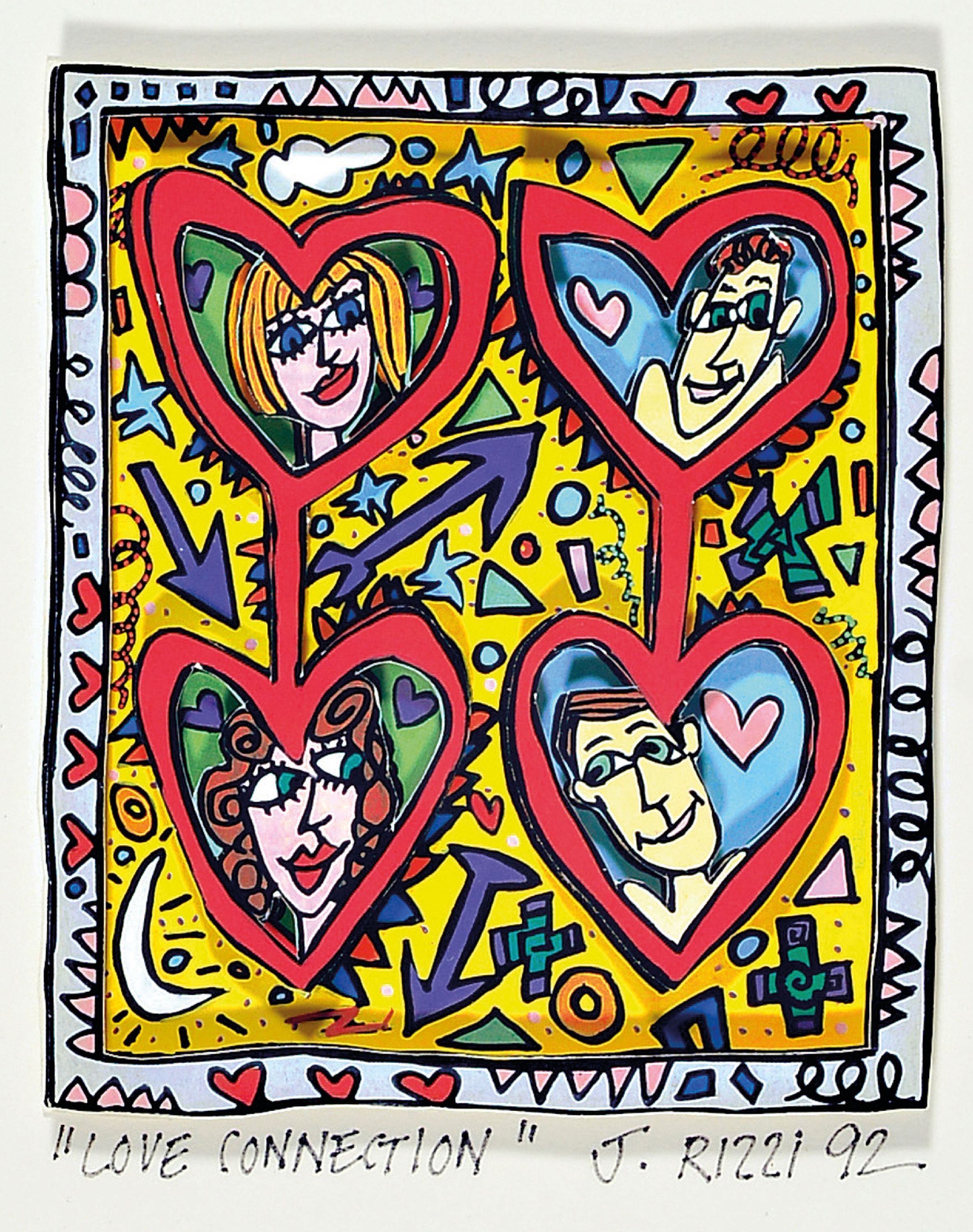 James Rizzi | Love Connection (1992) | MutualArt
