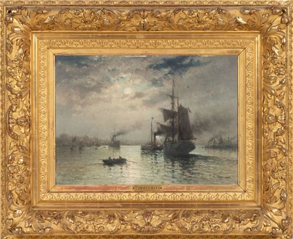 Louis Etienne Timmermans | Port au Clair de lune | MutualArt