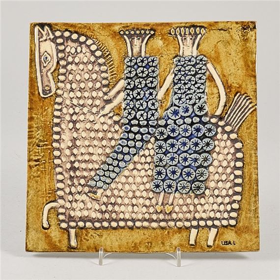 Lisa Larson | WALL RELIEF SCULPTURE, Ryttare | MutualArt