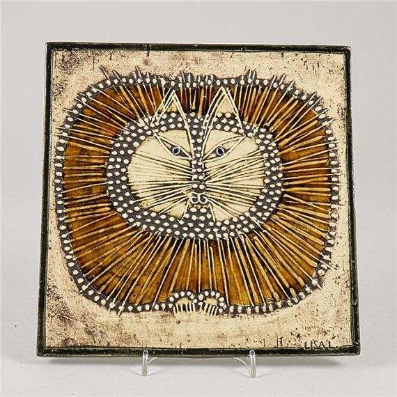 Lisa Larson | WALL RELIEF SCULPTURE, Katt | MutualArt