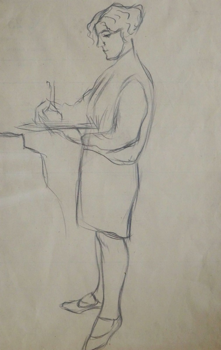 Vilis Valdmanis | Female figures sketch | MutualArt