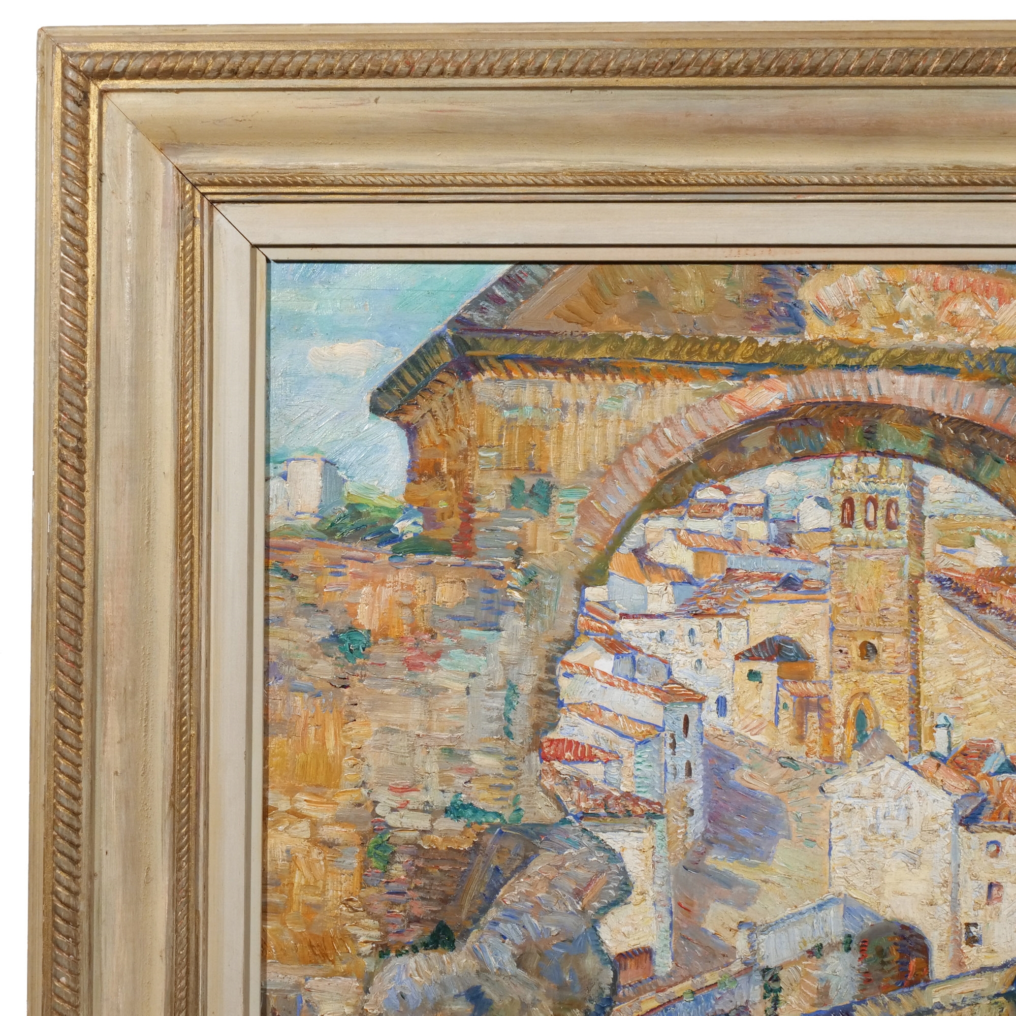 William J. Potter | Continental village scene | MutualArt