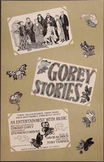 Edward Gorey | Gorey Stories Poster, Booth Theater Production | MutualArt