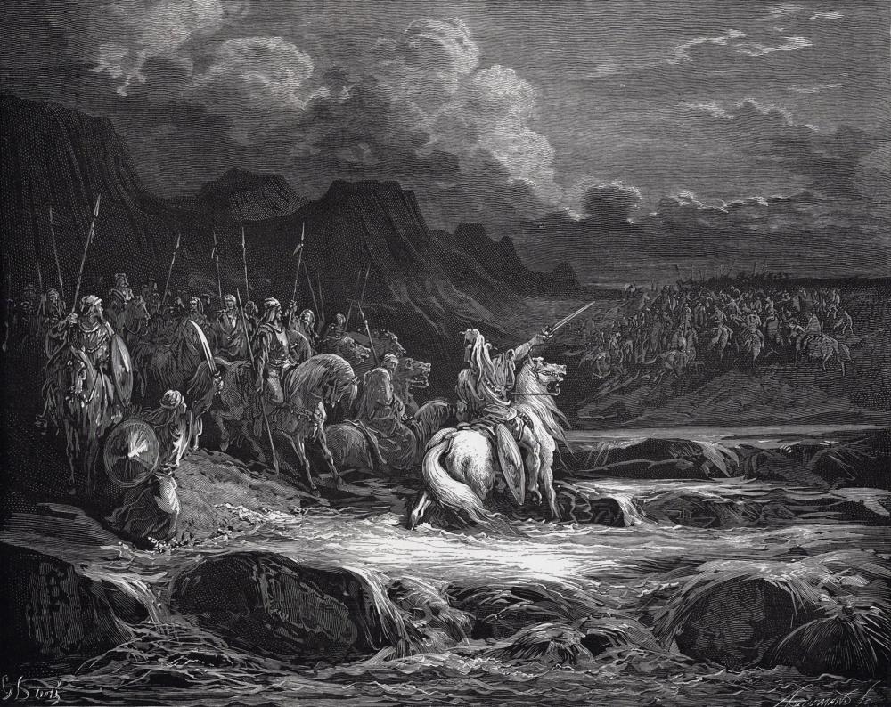 Doré Gustave | Judas Maccabeus Pursues Timotheus (1880) | Compare similar artworks | MutualArt