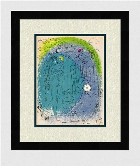 Marc Chagall | Mother and Child in Front of Notre Dame, The Seine ...