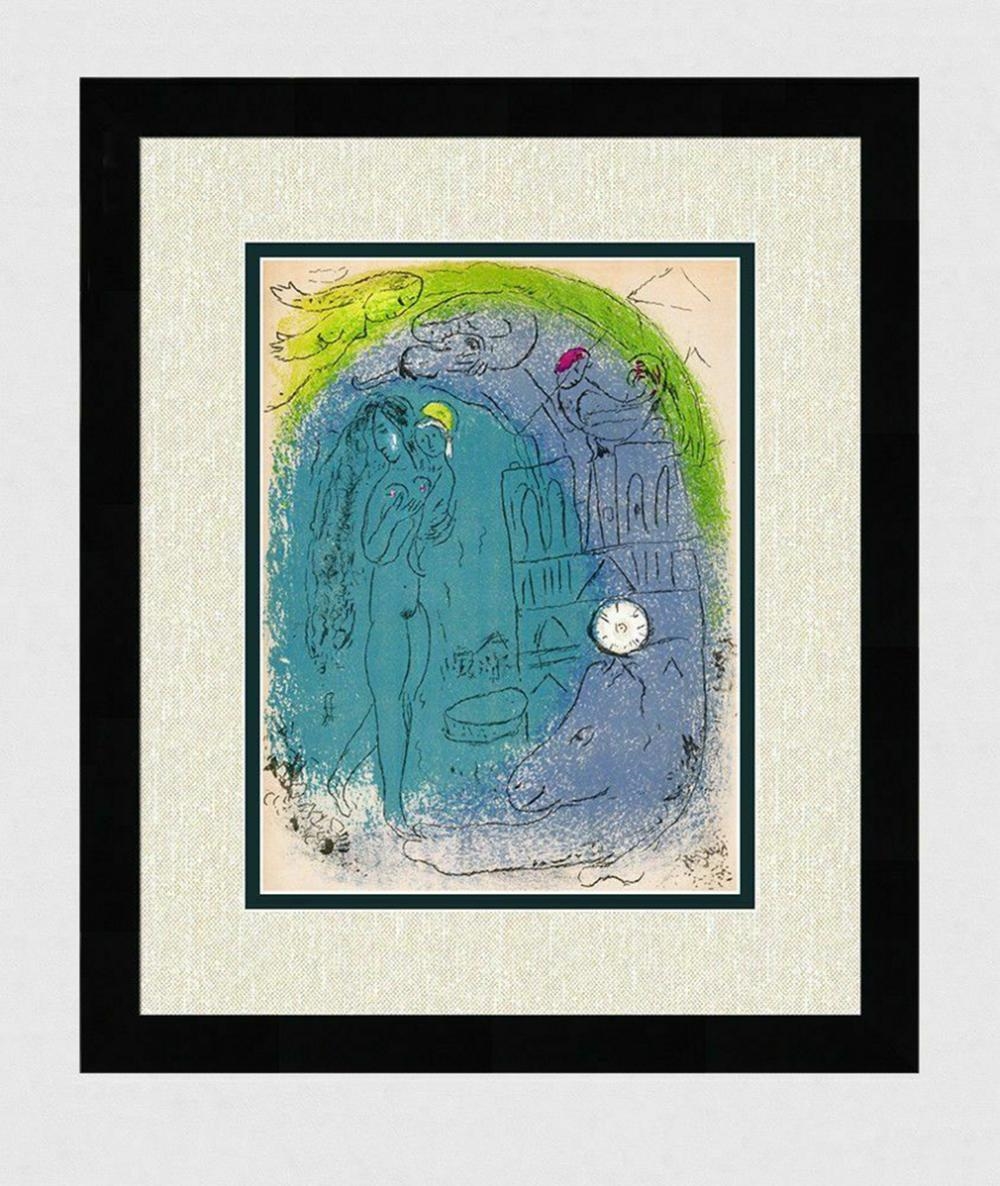 Marc Chagall | Mother and Child in Front of Notre Dame, The Seine ...