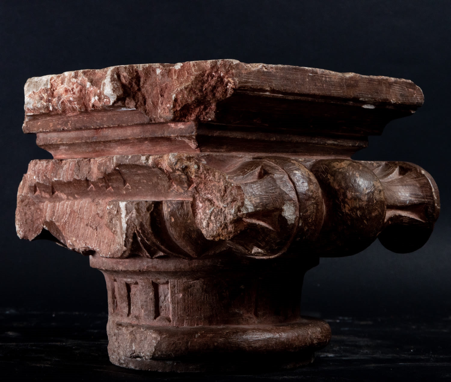 Italian School, 16th Century | Capital in pink marble (16th Century ...