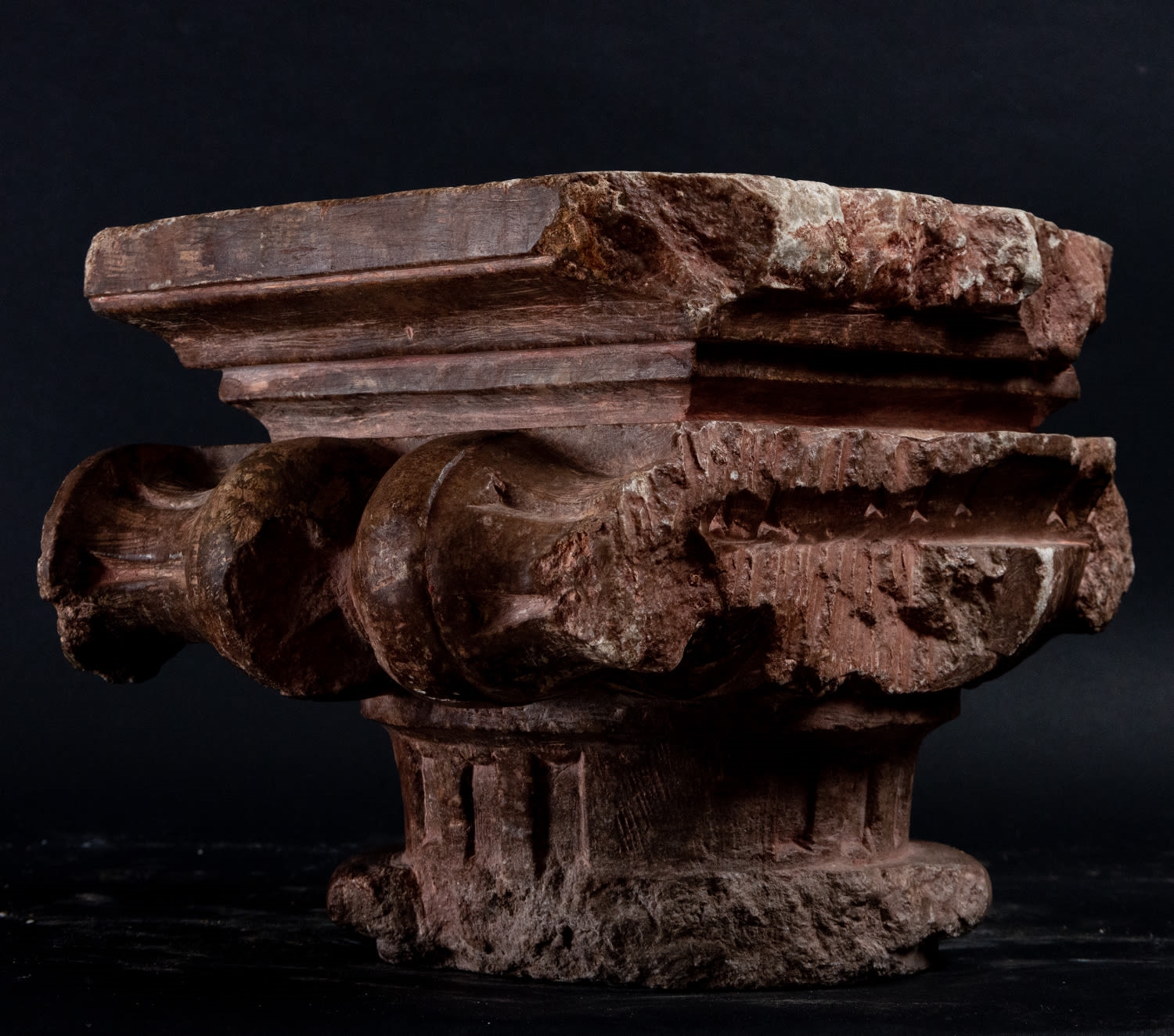 Italian School, 16th Century | Capital in pink marble (16th Century ...