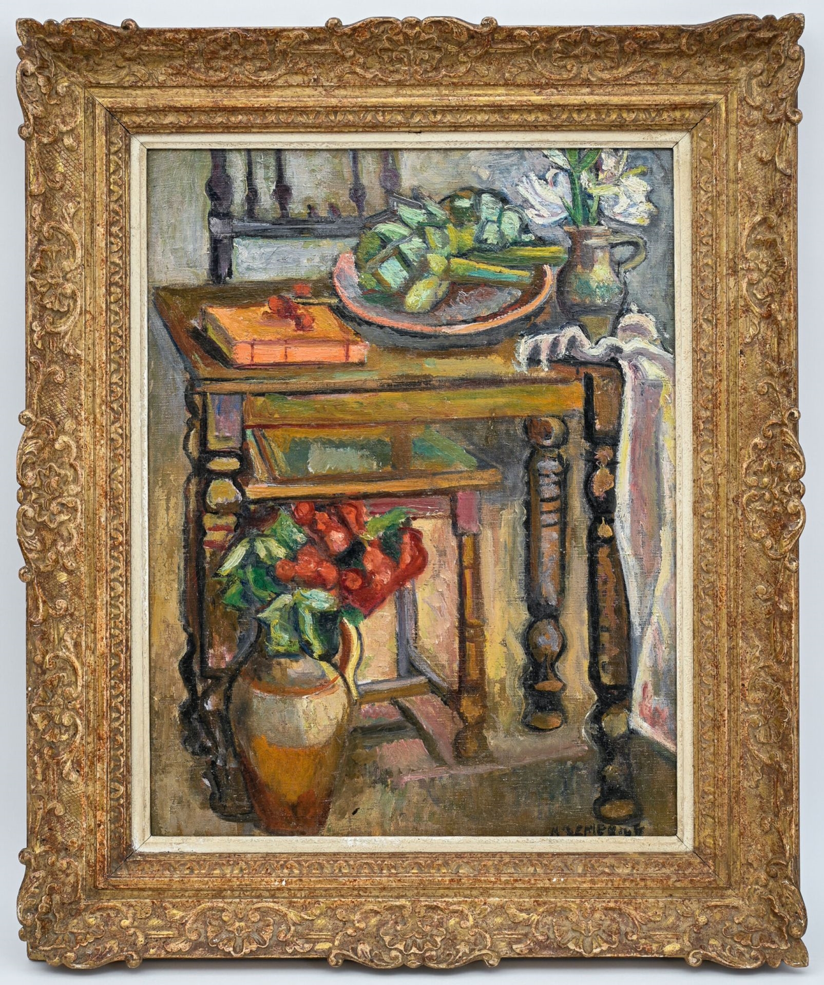 Pinchus Krémègne | Still life with chair | MutualArt
