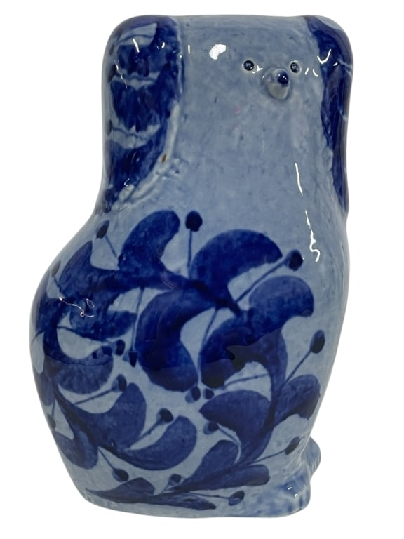 Lisa Larson | Blue Ceramic Dog Figurine | MutualArt