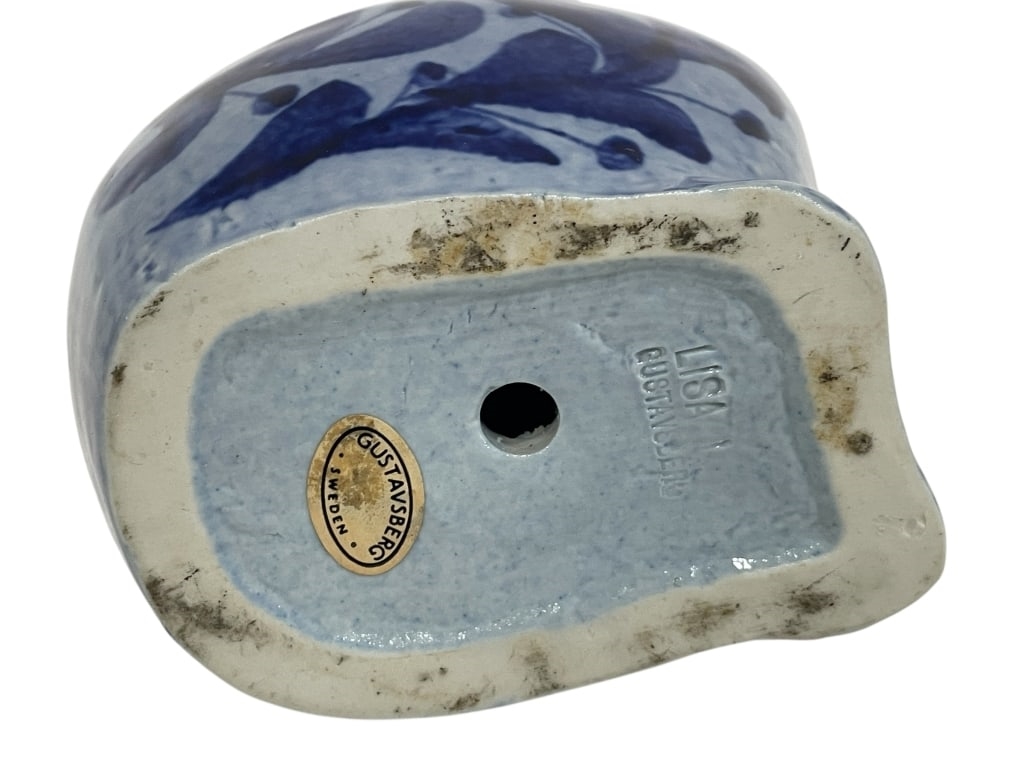 Lisa Larson | Blue Ceramic Dog Figurine | MutualArt