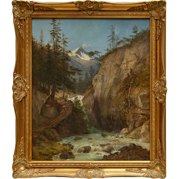 Josef Thoma | Alpine Landscape (1857) | MutualArt