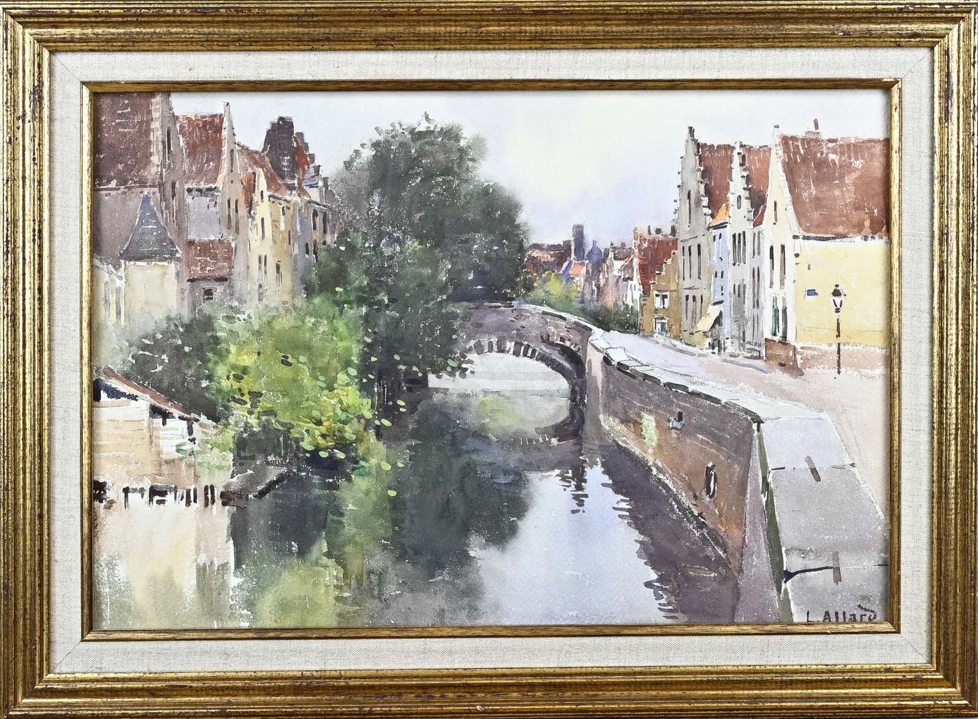 Léon Allard | Stadsgezicht Brugge | MutualArt